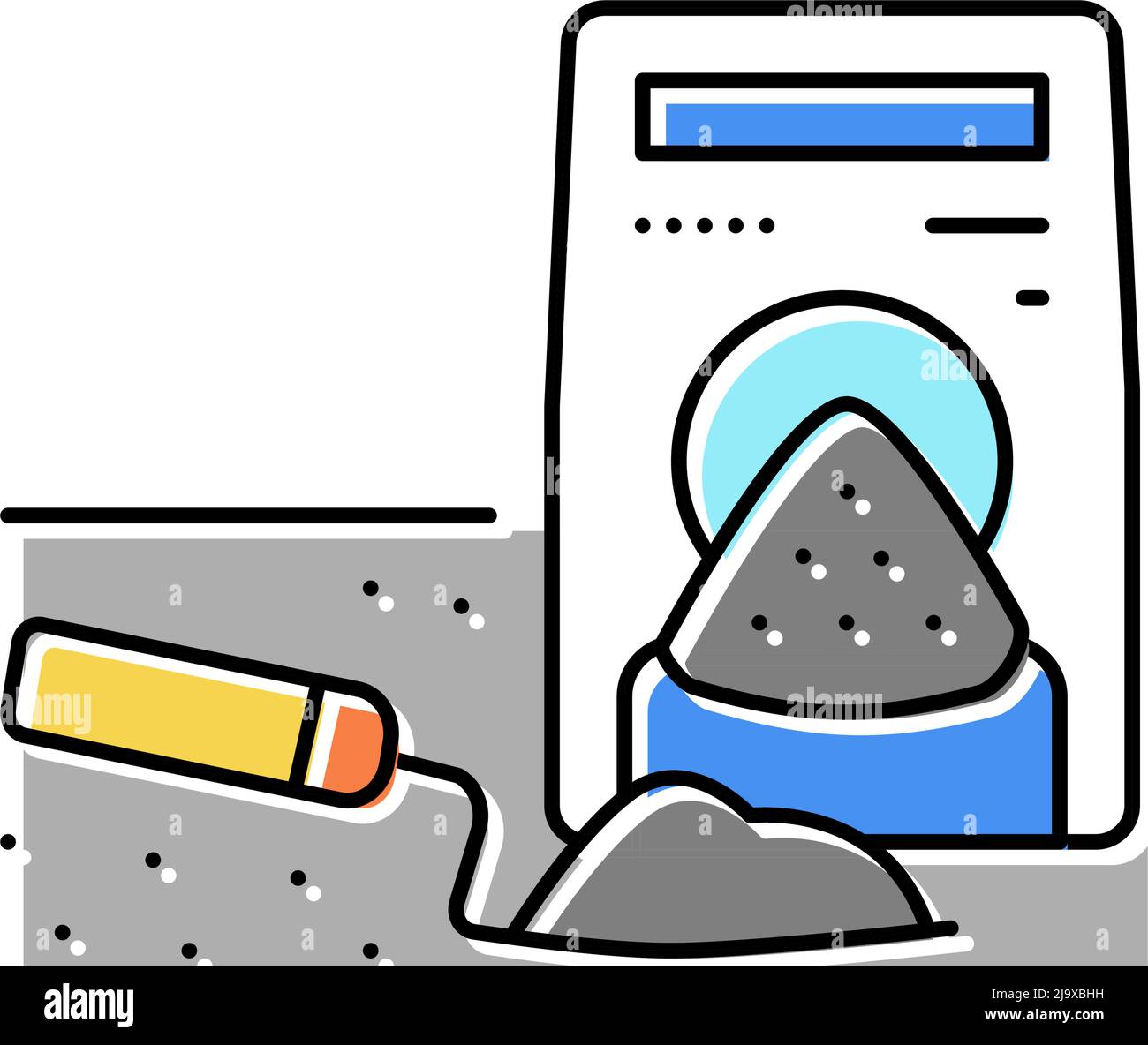 cement package color icon vector illustration Stock Vector Image & Art ...
