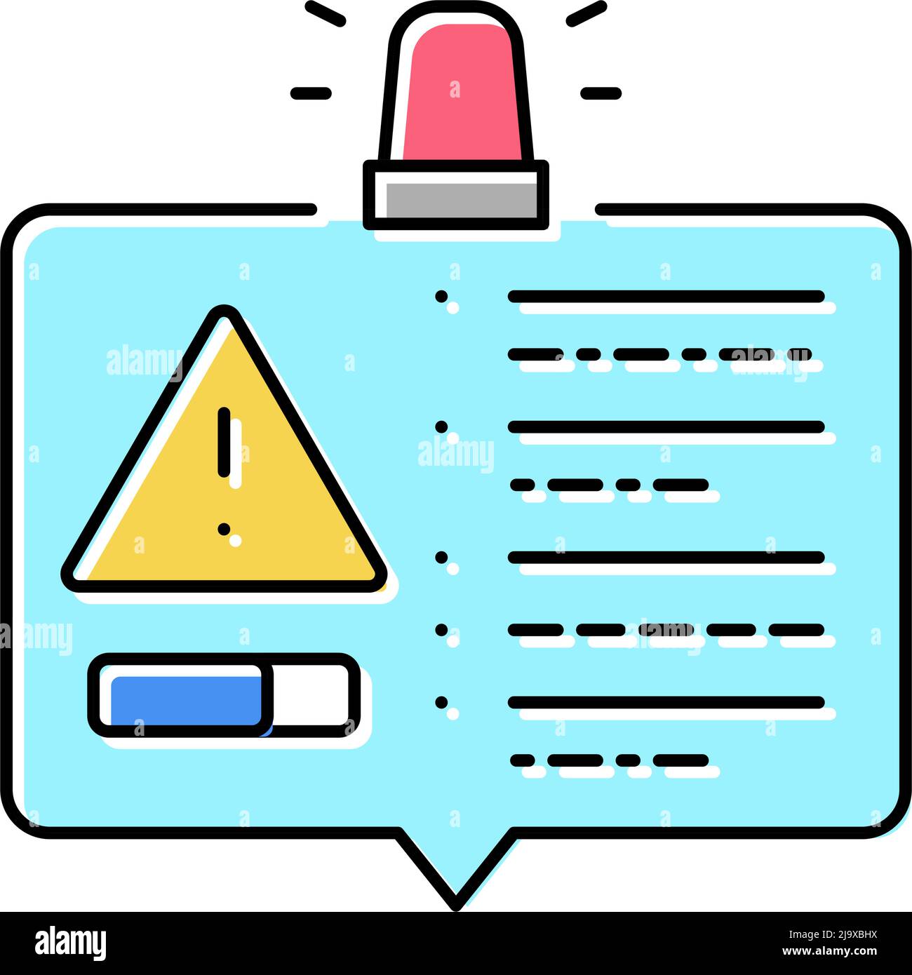 important information color icon vector illustration Stock Vector Image ...