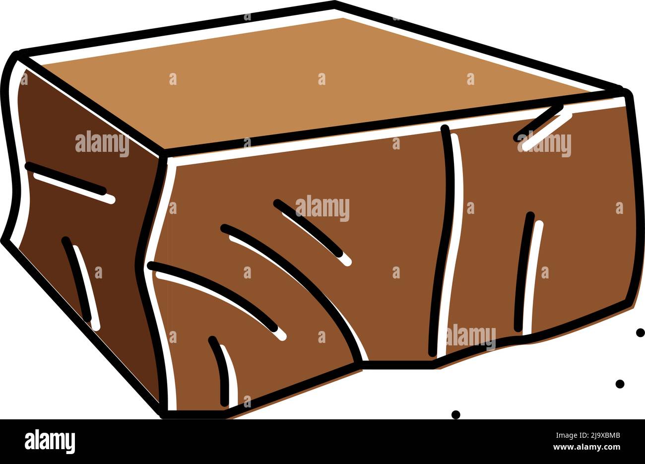 block chocolate color icon vector illustration Stock Vector Image & Art ...