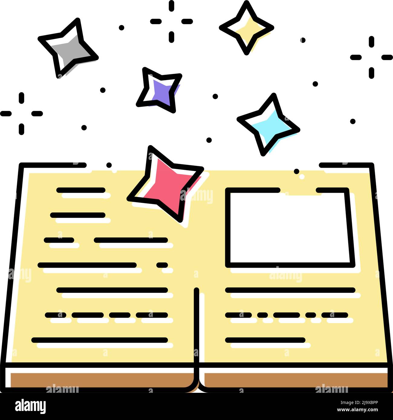 book magic color icon vector illustration Stock Vector Image & Art - Alamy