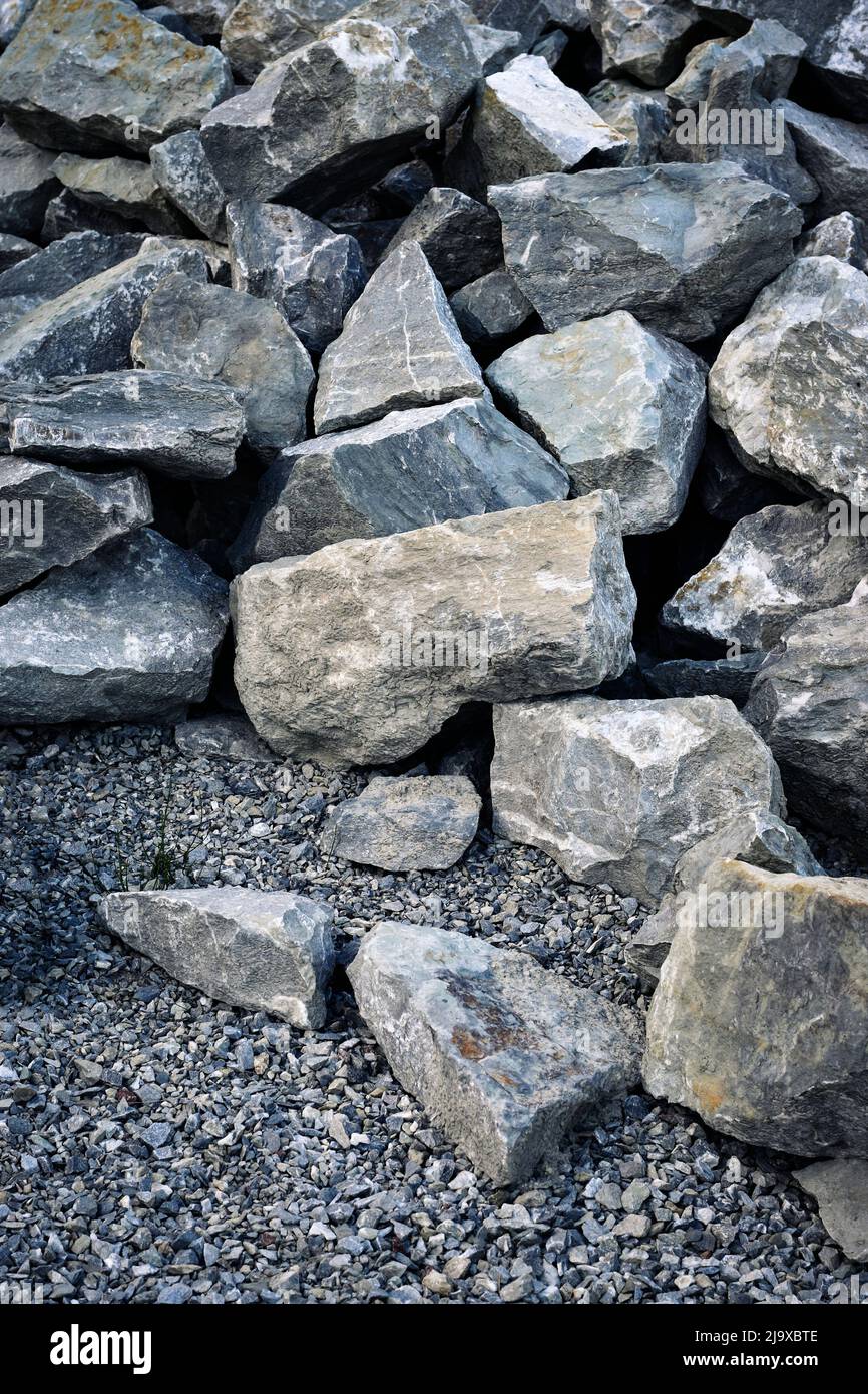 abstract background or texture heap stone from the quarry Stock Photo ...