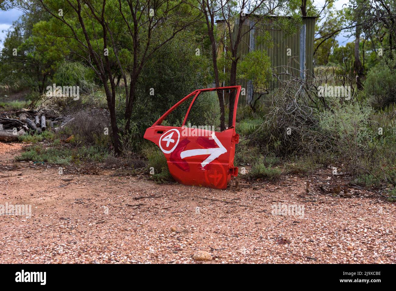 Door 4 on teh Red Car Door Explorer Tour in Lightning Ridge, New South ...