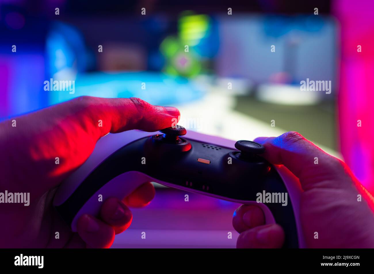 Close up player hands using hi-res stock photography and images - Alamy