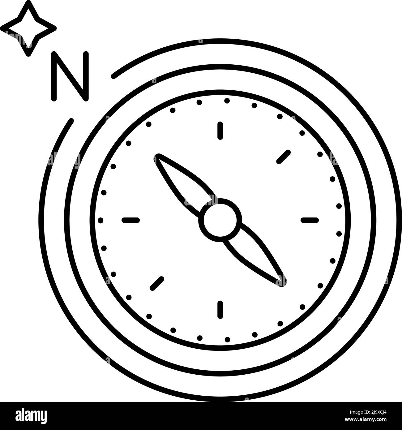 Open compass map Black and White Stock Photos & Images - Alamy