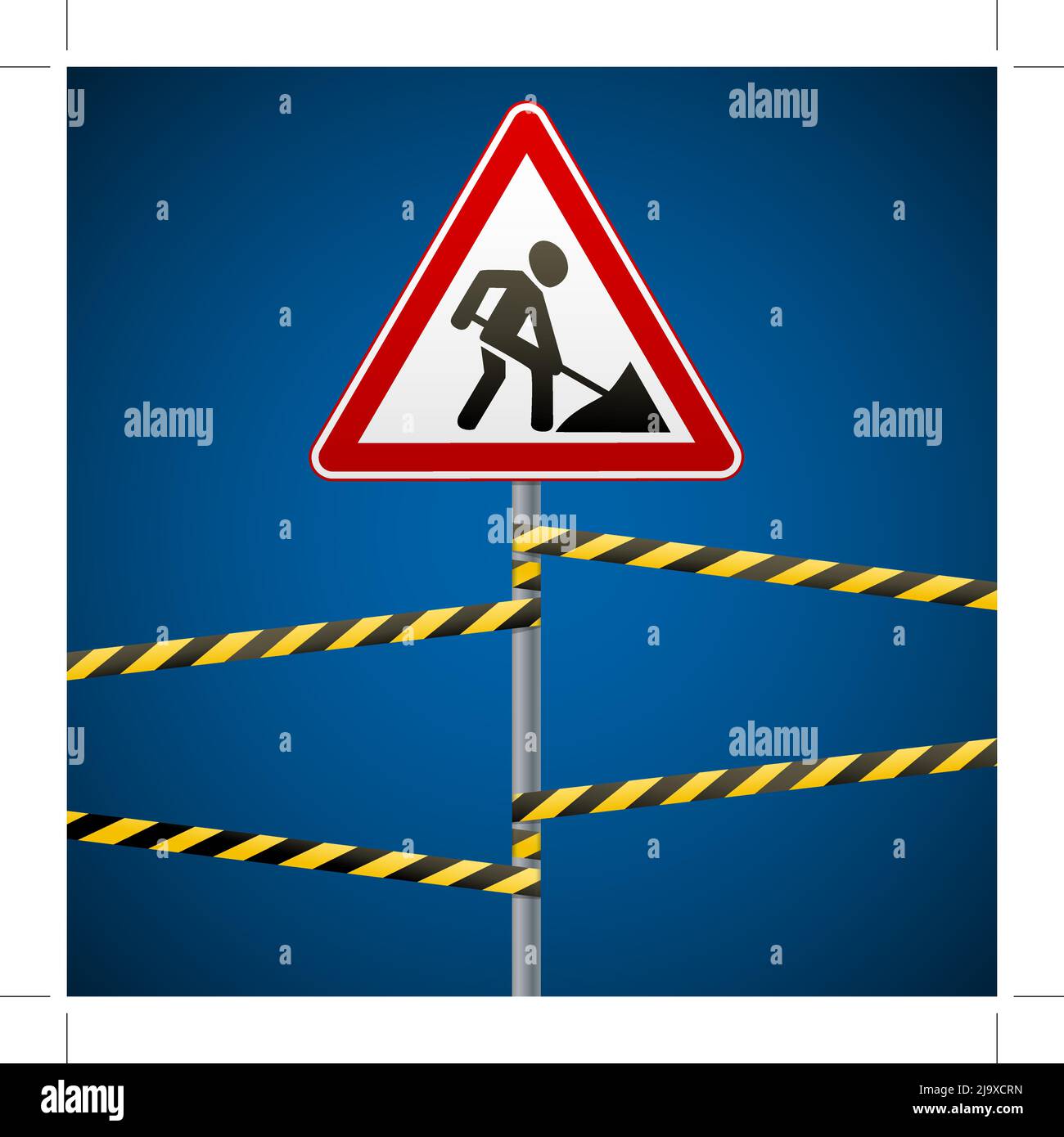 Pavement closed sign Stock Vector Images - Alamy