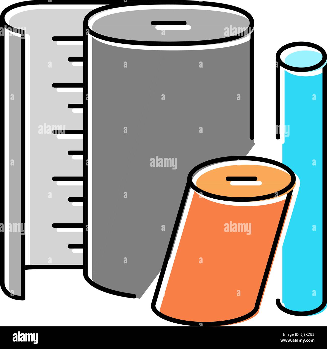 nylon thermoplastic color icon vector illustration Stock Vector Image ...