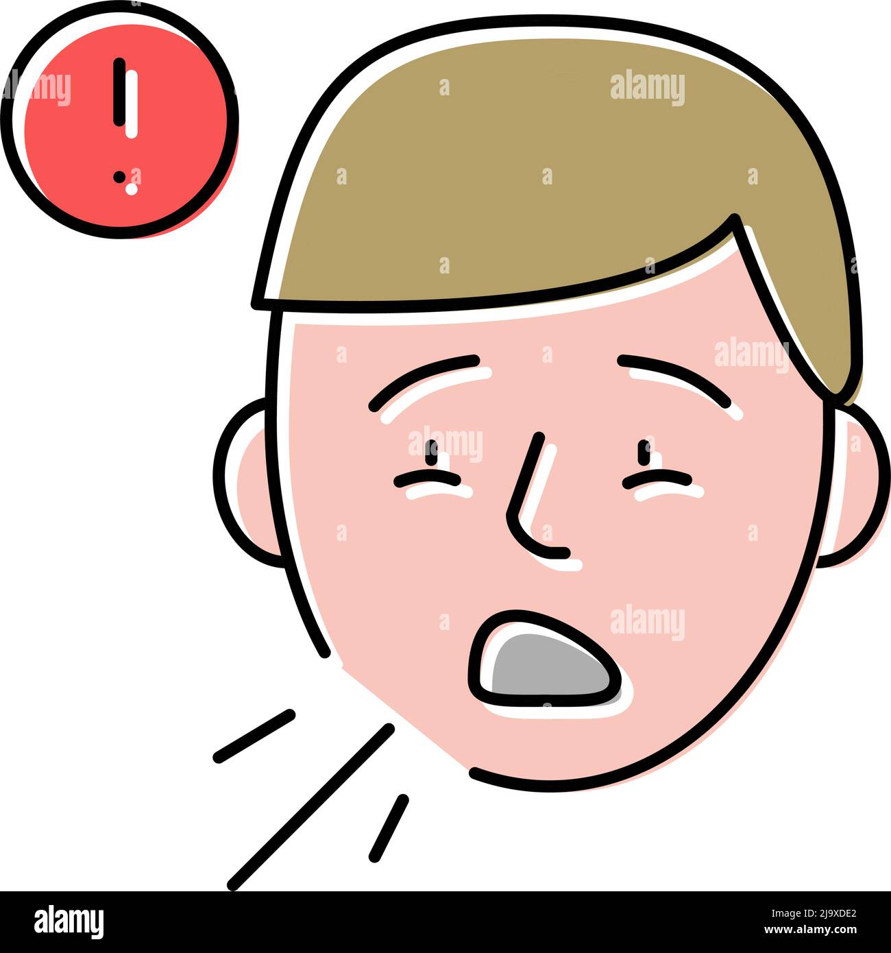 weight loss mesothelioma color icon vector illustration Stock Vector ...