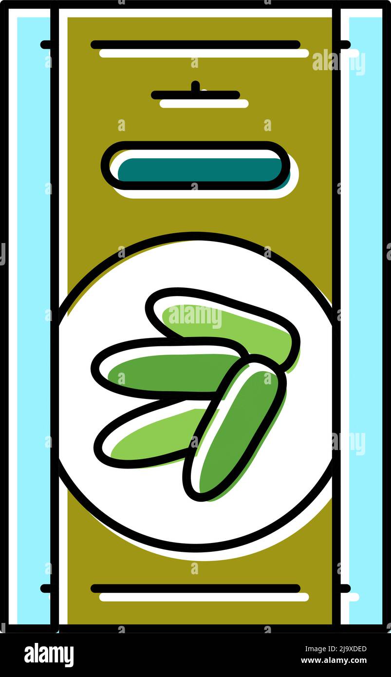 cucumber seed color icon vector illustration Stock Vector Image & Art ...