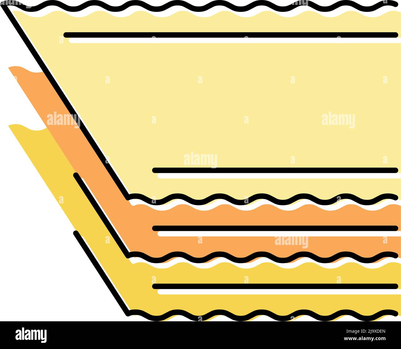 lasagna pasta color icon vector illustration Stock Vector Image & Art ...
