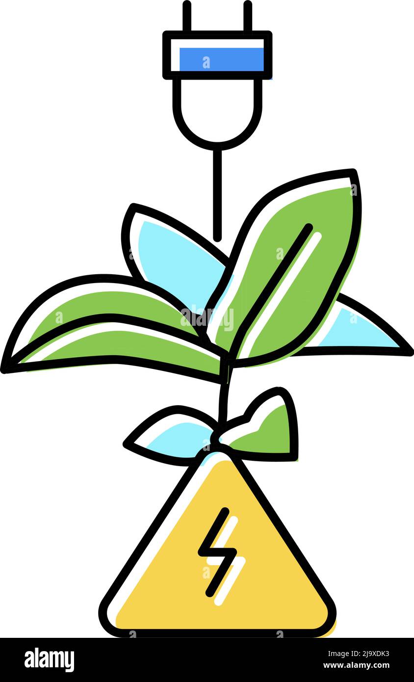 bio electricity color icon vector illustration Stock Vector Image & Art ...