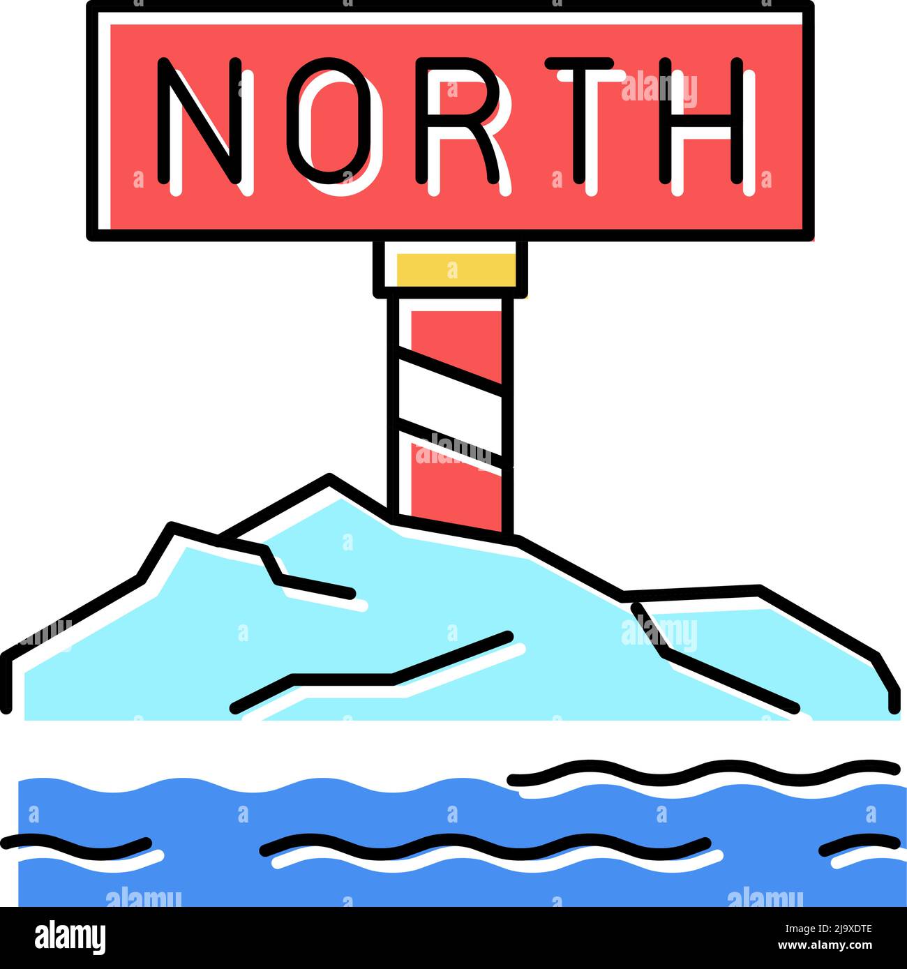 north pole color icon vector illustration Stock Vector Image & Art - Alamy