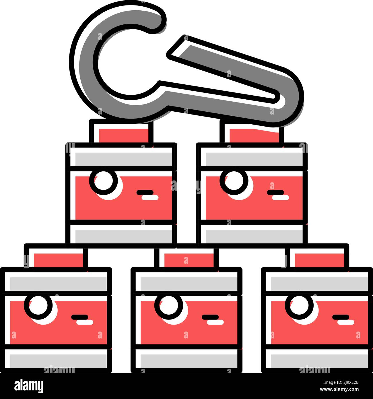 fuel cooking color icon vector illustration Stock Vector Image & Art ...