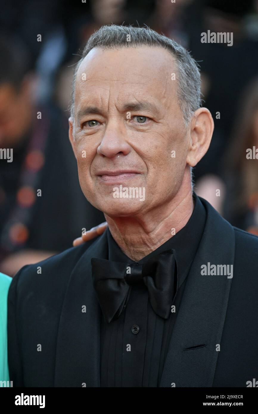 Tom Hanks attending the premiere of the movie Elvis during the 75th ...
