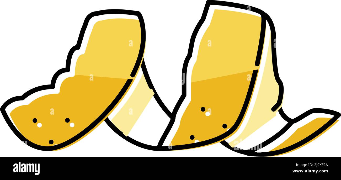 peel lemon color icon vector illustration Stock Vector Image & Art - Alamy