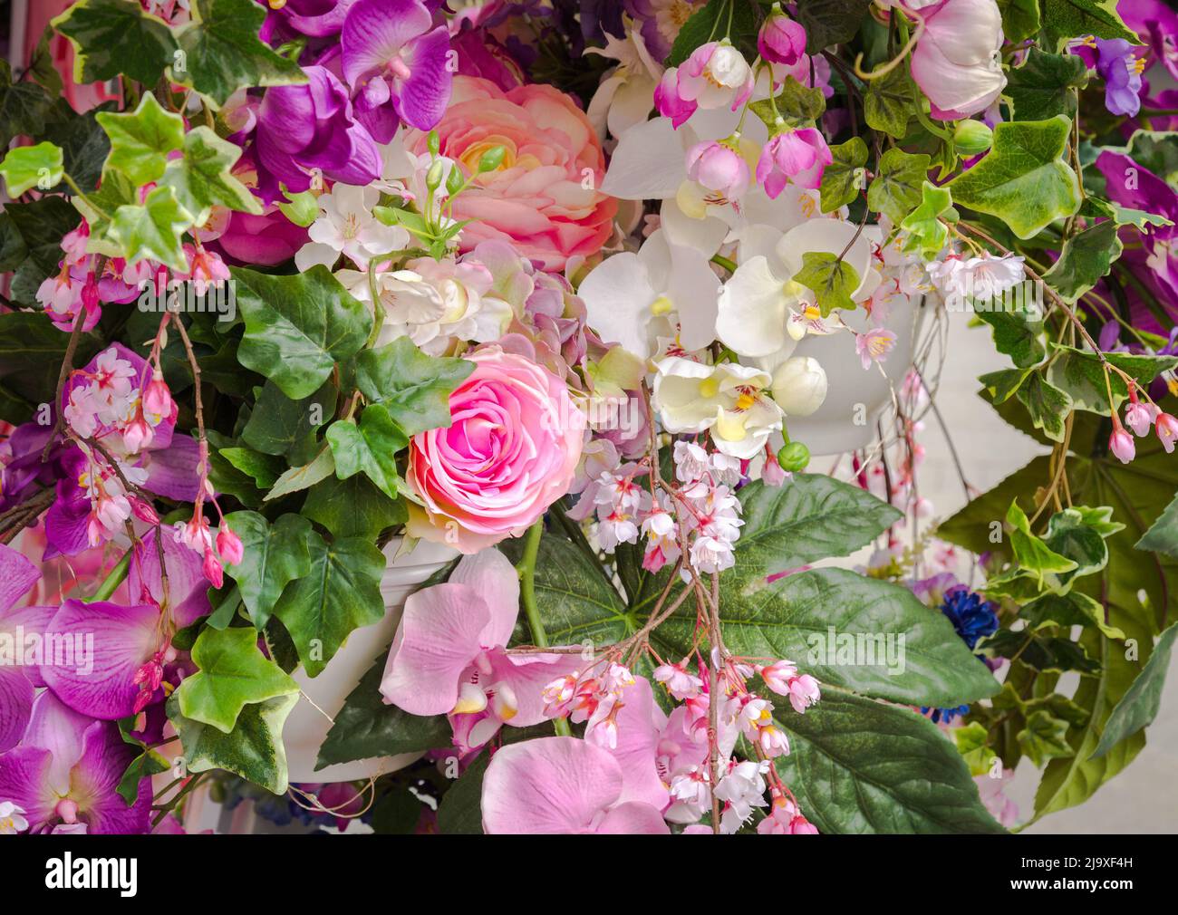 Bunch of flowers background texture Stock Photo - Alamy