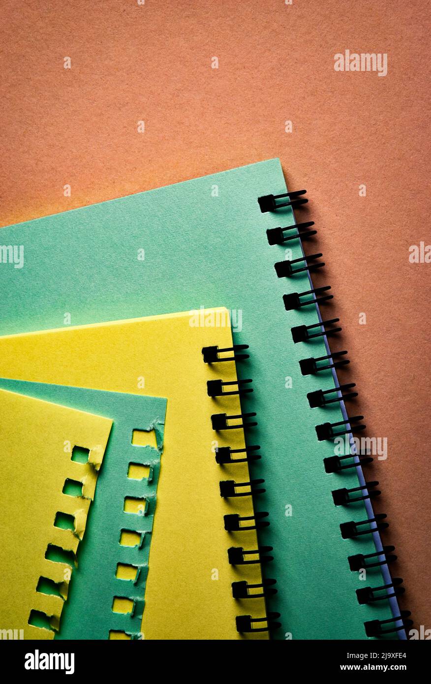 abstract retro spiral blocks on a brown background Stock Photo - Alamy