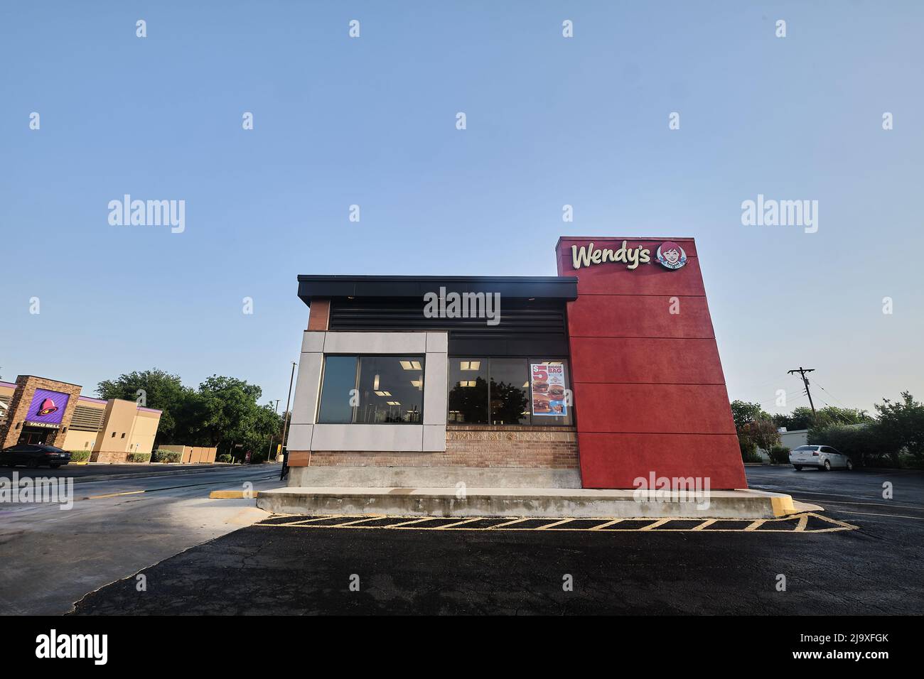 Uvalde, Texas, USA. 25th May, 2022. Aspect of the Wendy's cafeteria where SALVADOR RAMOS worked ...