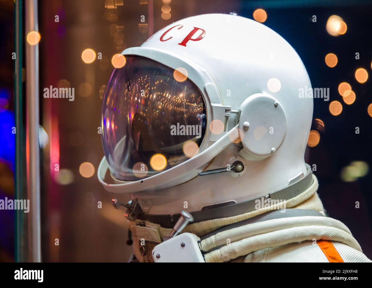 Moscow, Russia - May 31, 2016: Russian astronaut spacesuit in Moscow ...
