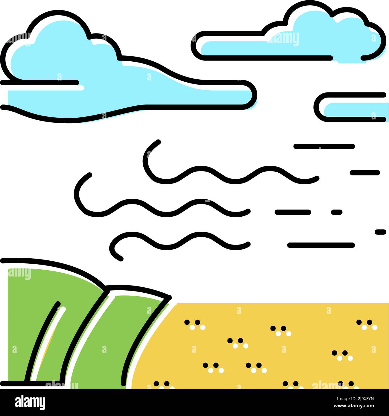 erosion climate color icon vector illustration Stock Vector Image & Art ...