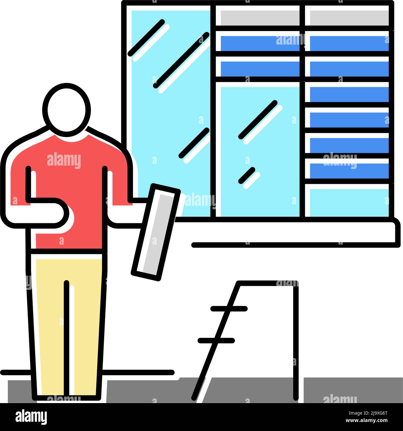 Blinds fitting Stock Vector Images - Alamy