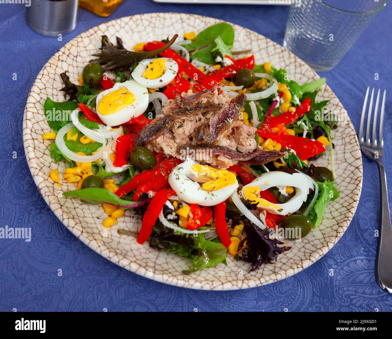 Nicoise salad no egg hi-res stock photography and images - Alamy
