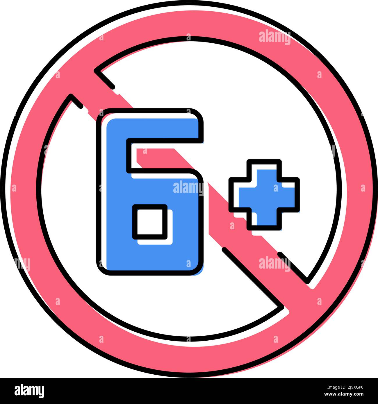 Kid Age Limit Color Icon Vector Illustration Stock Vector Image Art kid-age-limit-color-icon-vector-illustration-stock-vector-image-art