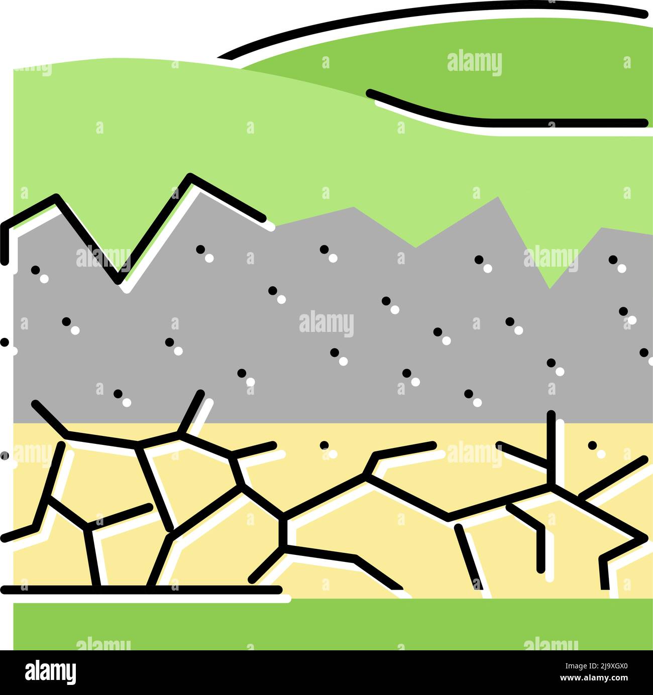 dry river color icon vector illustration Stock Vector Image & Art - Alamy