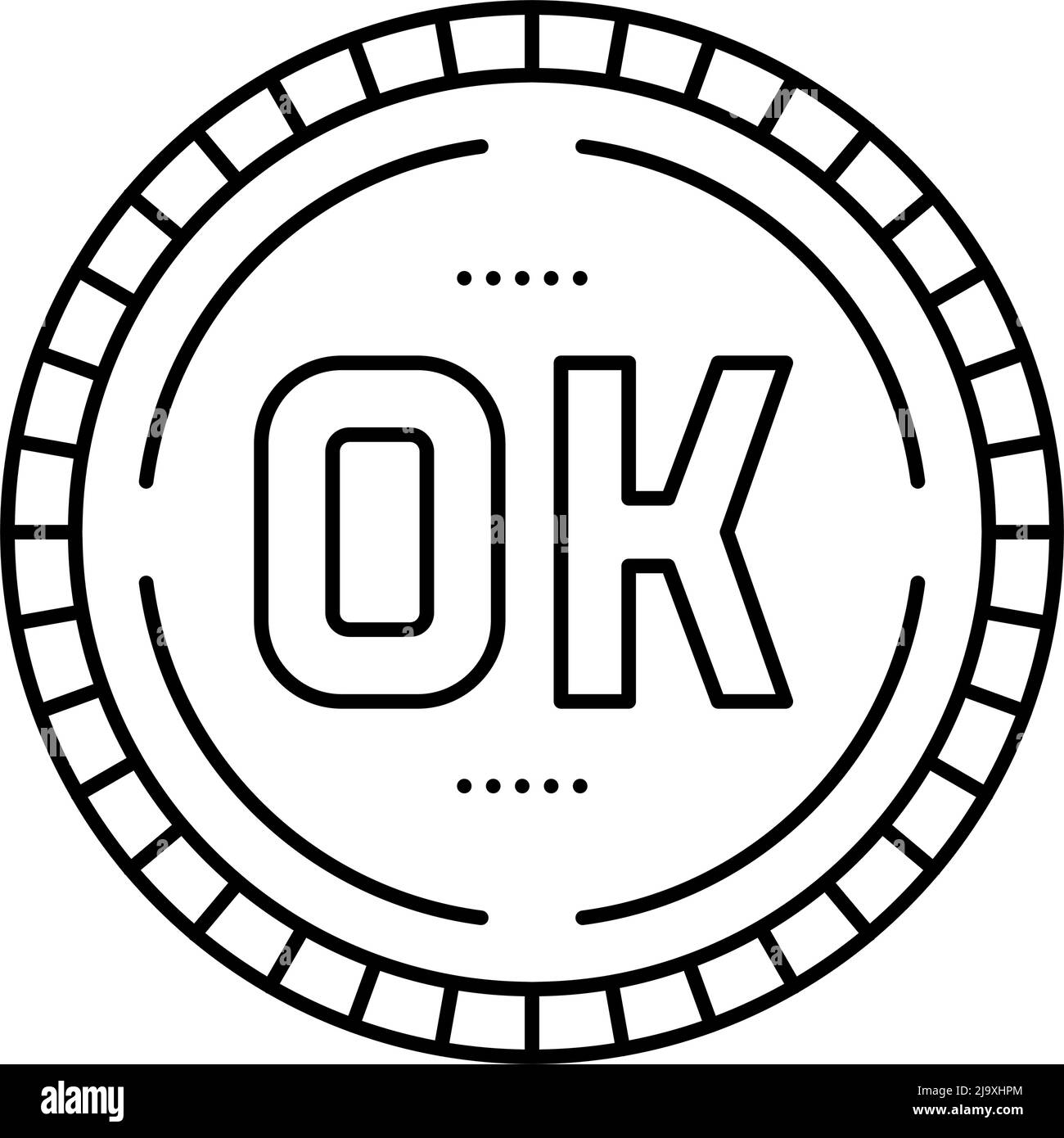ok quality line icon vector illustration Stock Vector Image & Art - Alamy