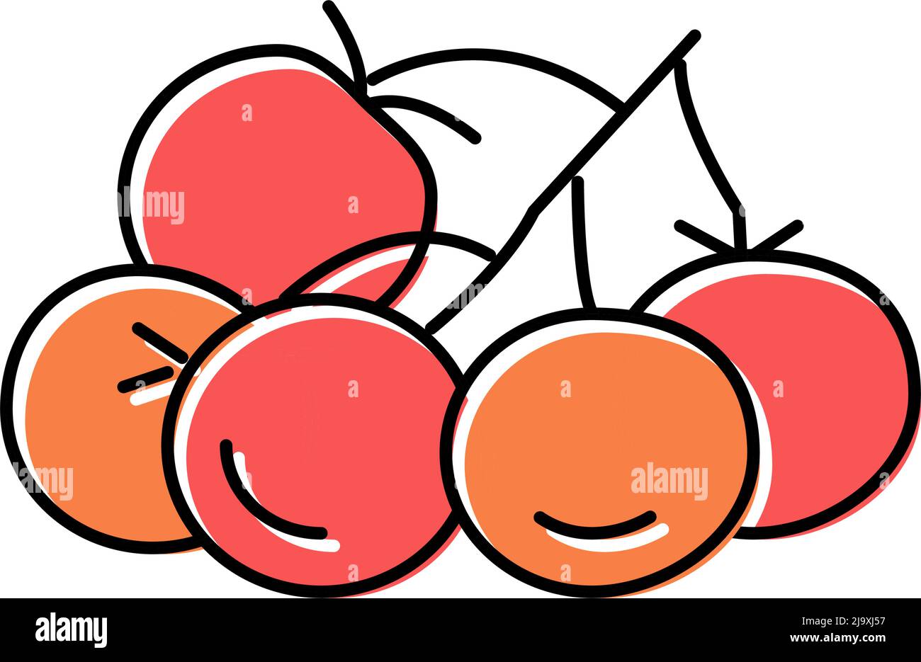 Sun dried tomatoes Stock Vector Images - Alamy