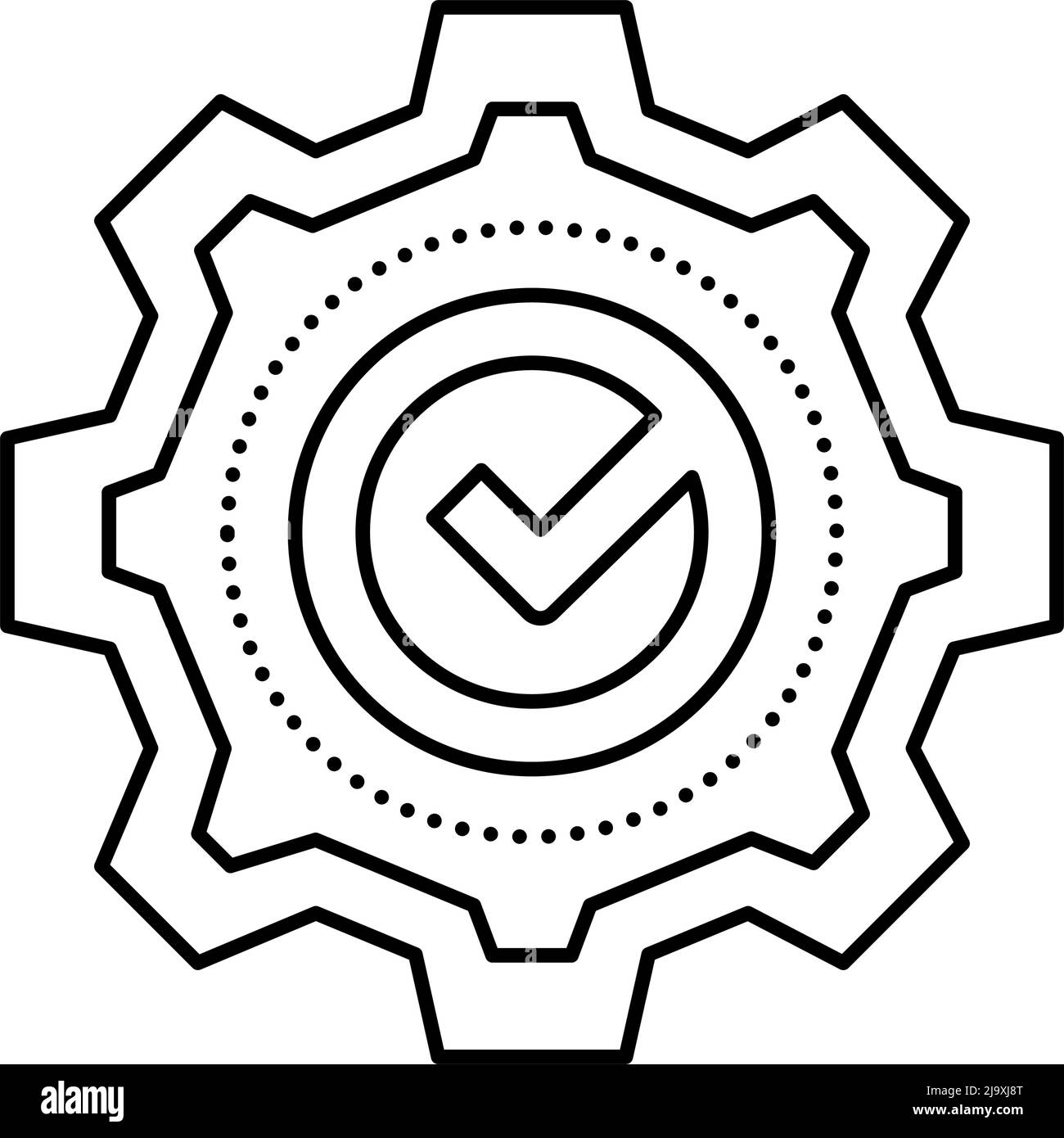 service quality line icon vector illustration Stock Vector Image & Art ...