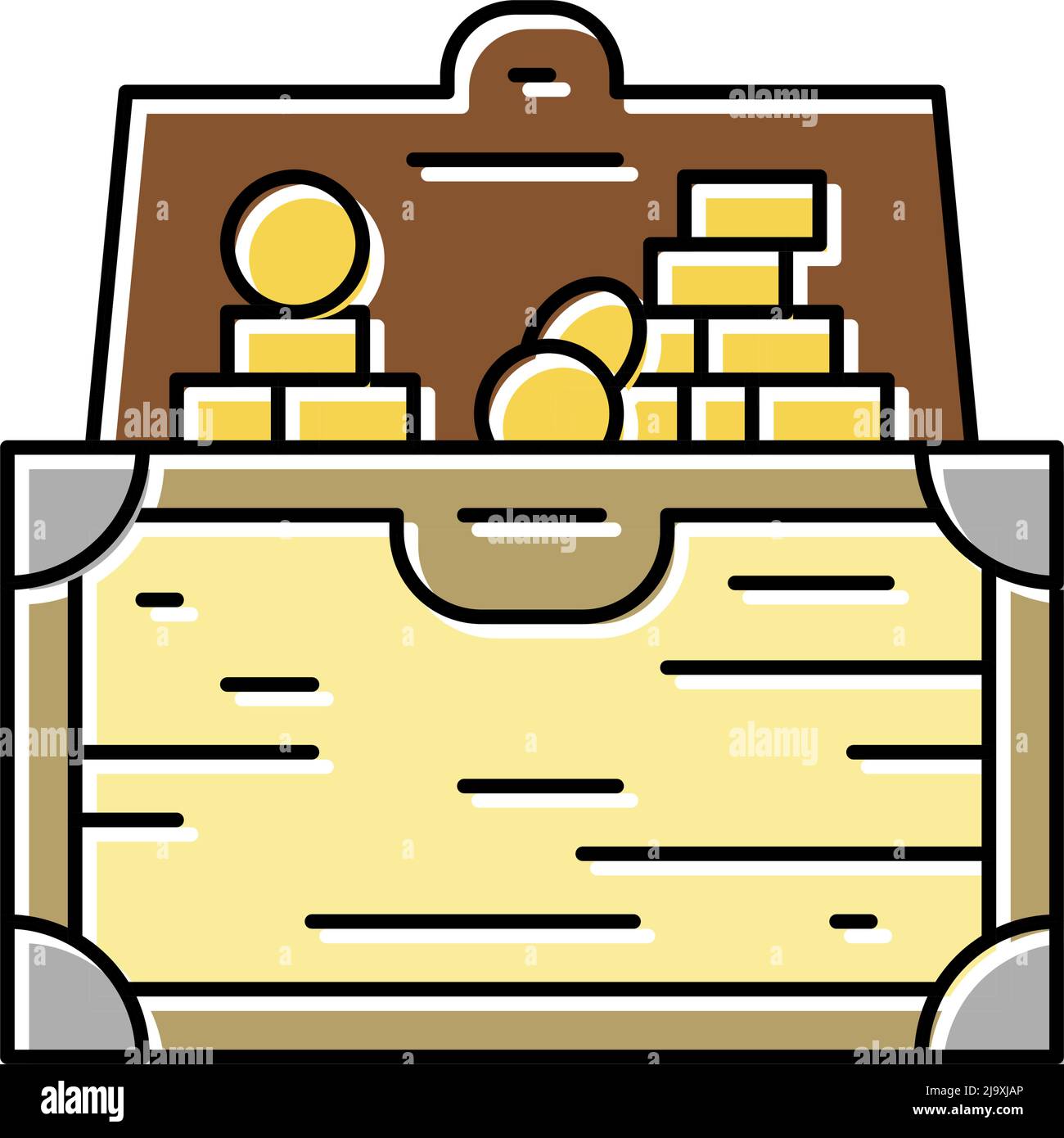 open chest color icon vector illustration Stock Vector Image & Art - Alamy