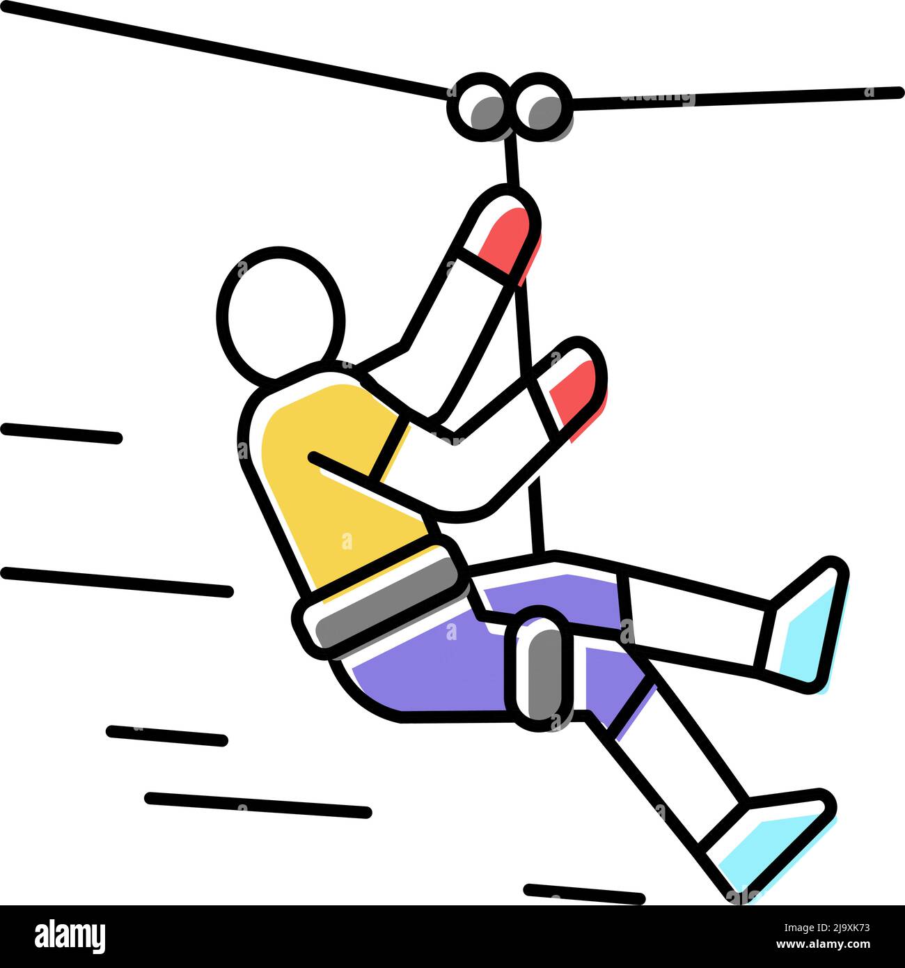 Parkour activity illustration Cut Out Stock Images & Pictures - Alamy