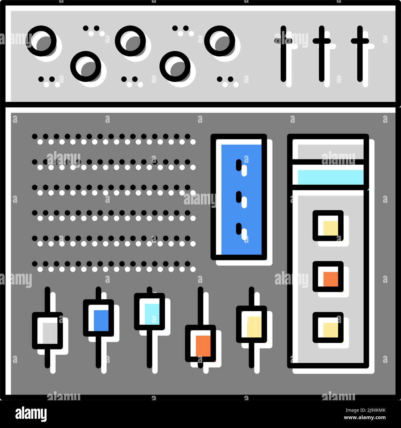 mixer electronic equipment color icon vector illustration Stock Vector ...
