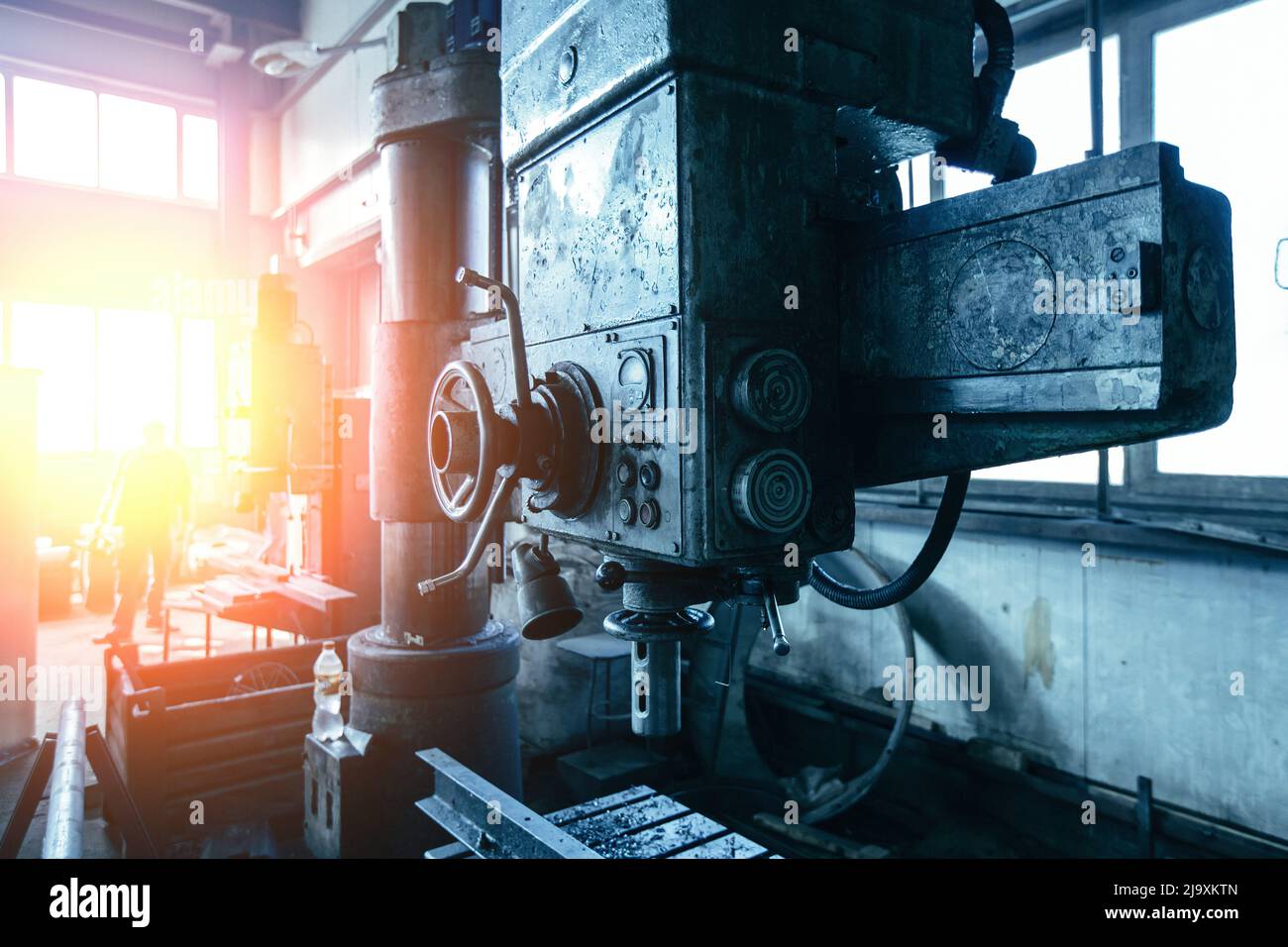 Industrial machine tool in the factory workshop Stock Photo - Alamy