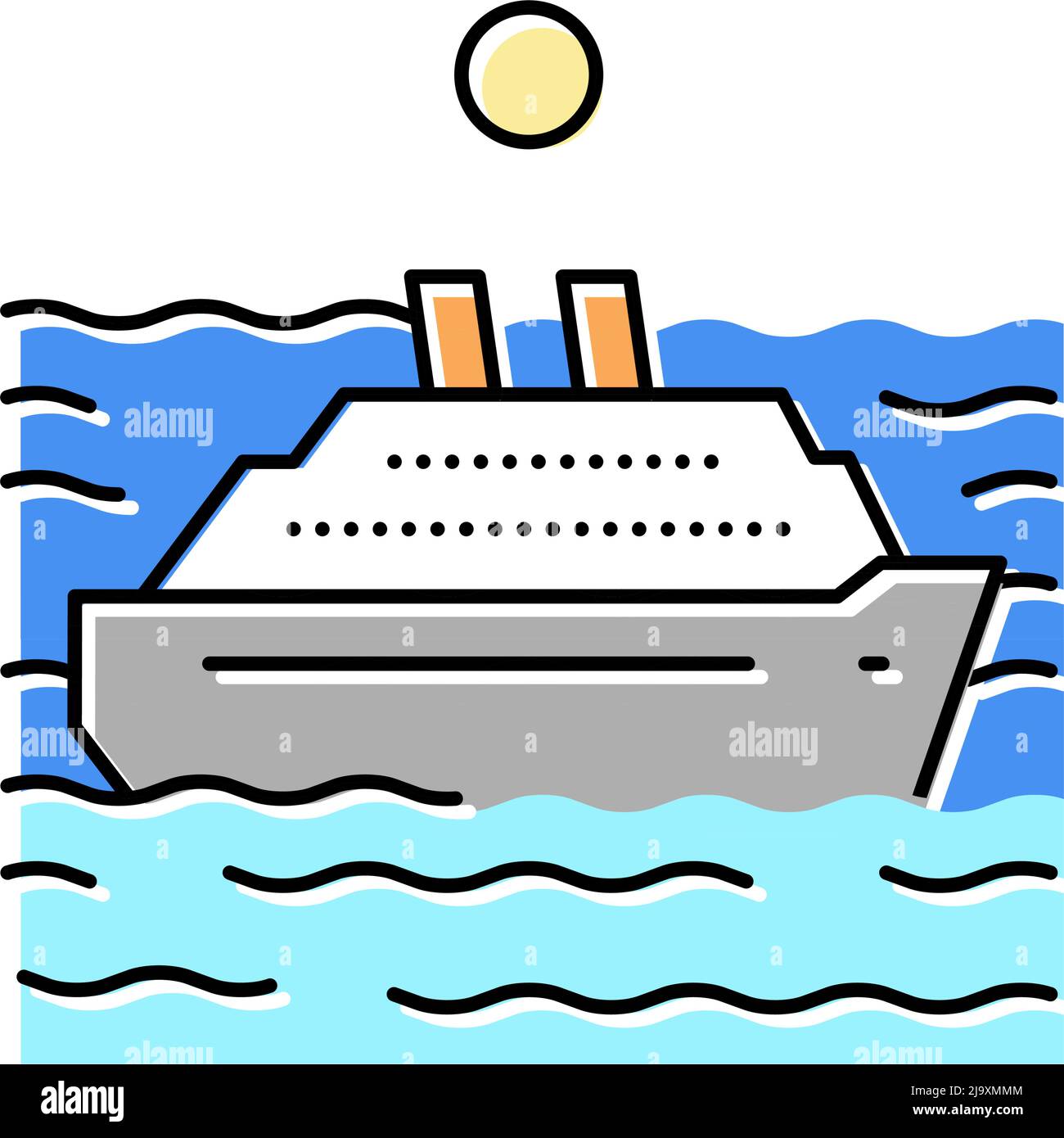 open ocean color icon vector illustration Stock Vector Image & Art - Alamy