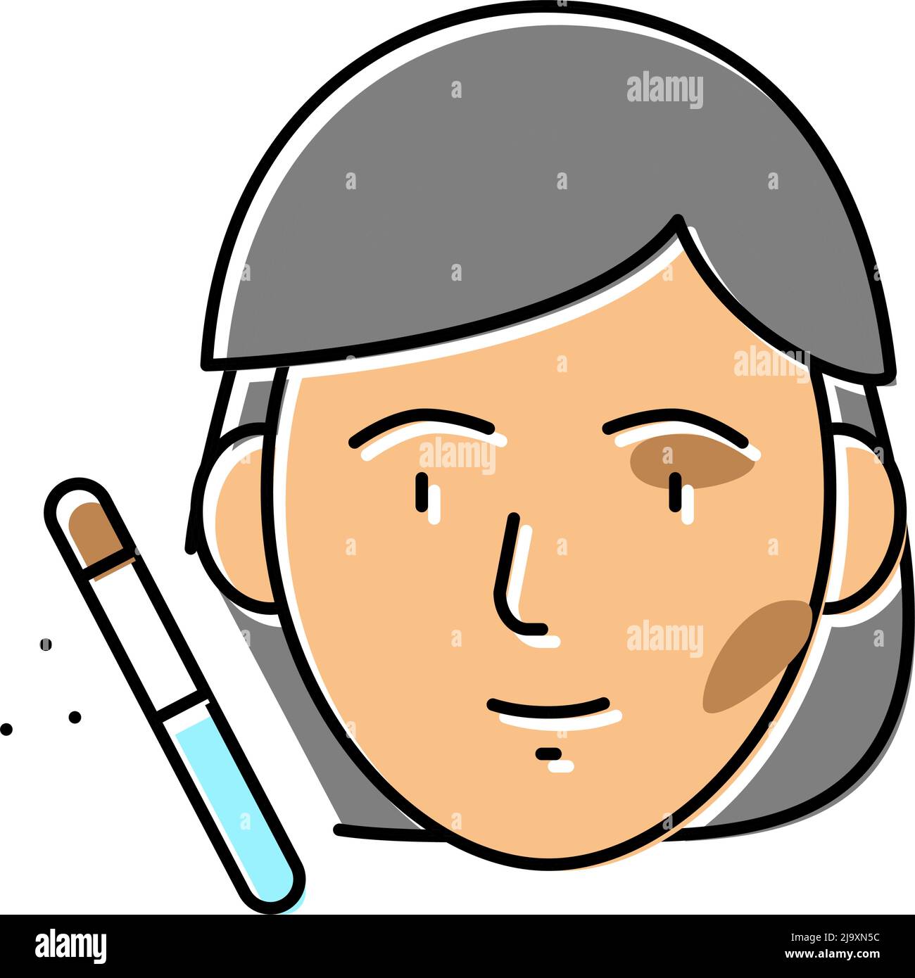 makeup procedure color icon vector illustration Stock Vector Image ...