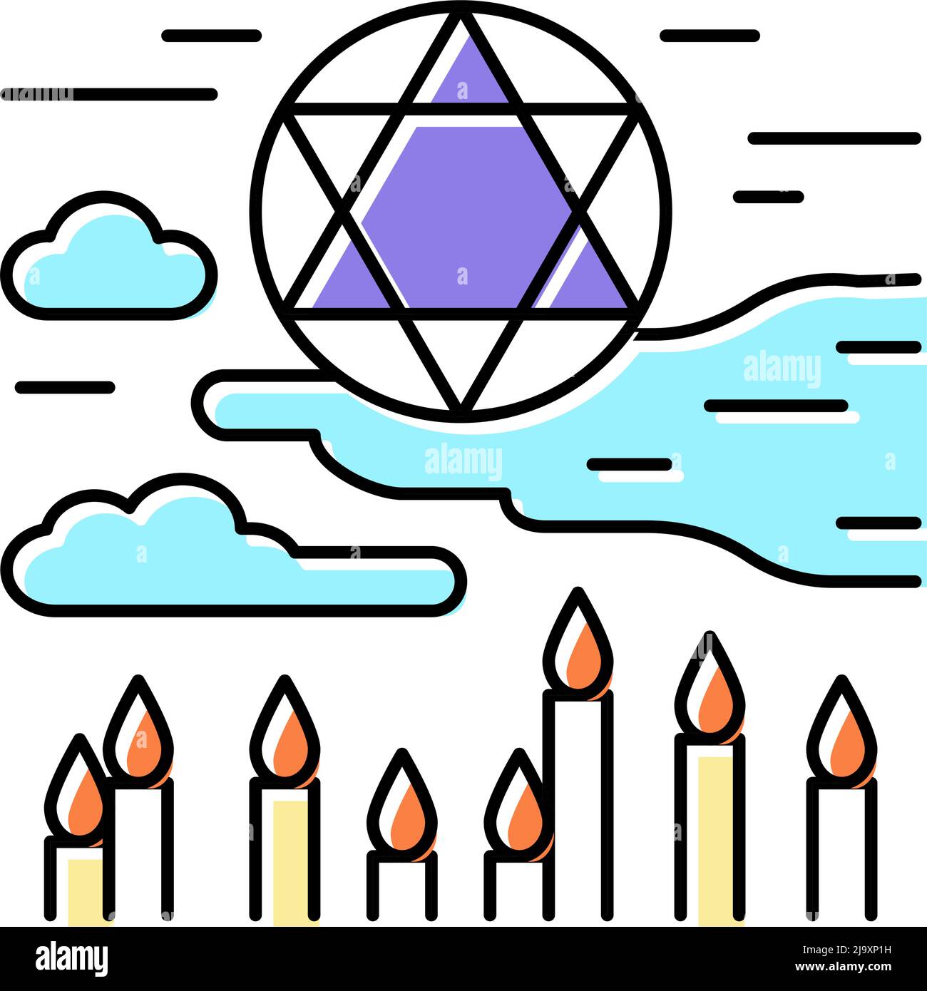 scary halloween color icon vector illustration Stock Vector Image & Art ...