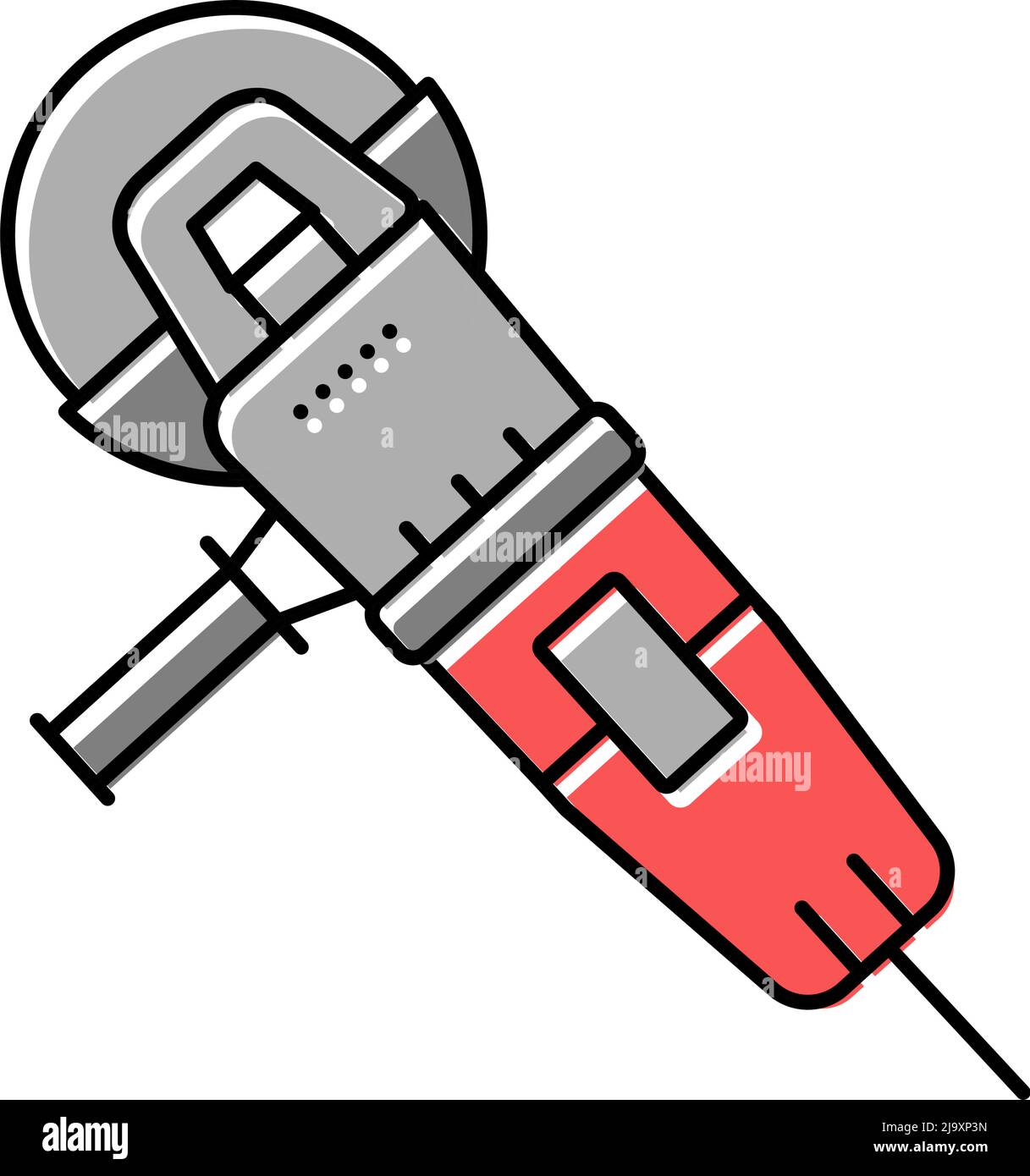 angle grinder tool color icon vector illustration Stock Vector Image ...