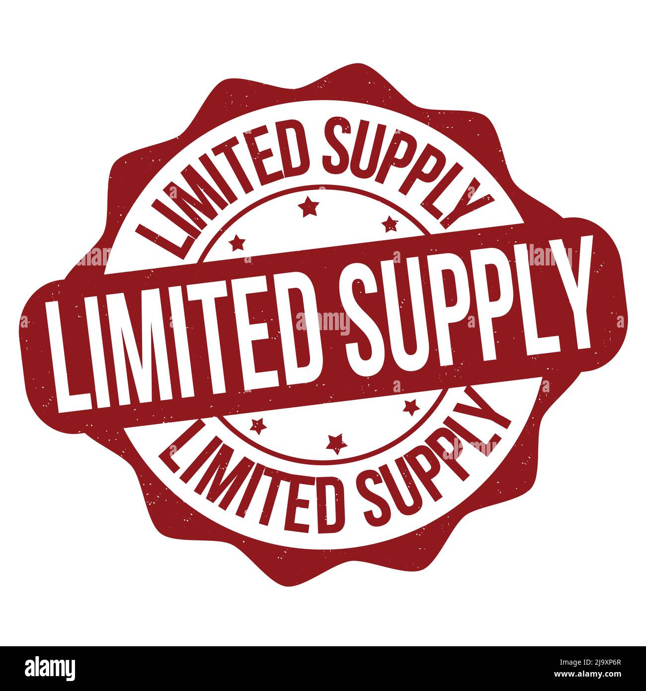 Limited supply grunge rubber stamp on white background, vector ...