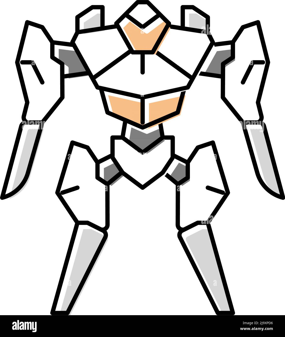 future robot color icon vector illustration Stock Vector Image & Art ...