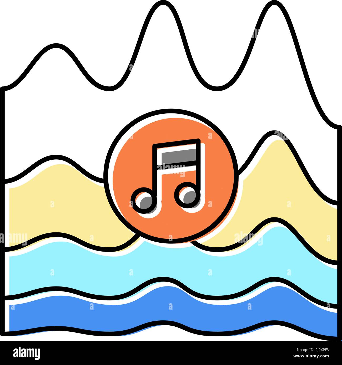 tone music color icon vector illustration Stock Vector Image & Art - Alamy