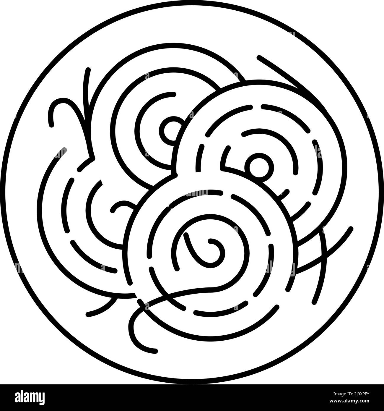 plate pasta line icon vector illustration Stock Vector Image & Art - Alamy