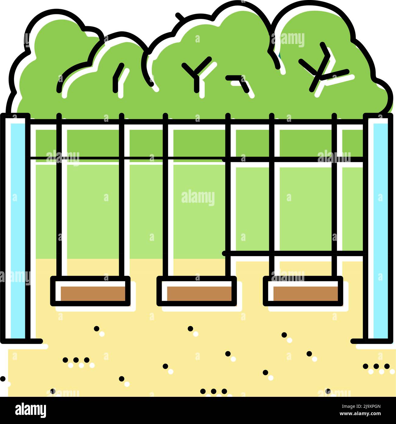 swing park color icon vector illustration Stock Vector Image & Art - Alamy