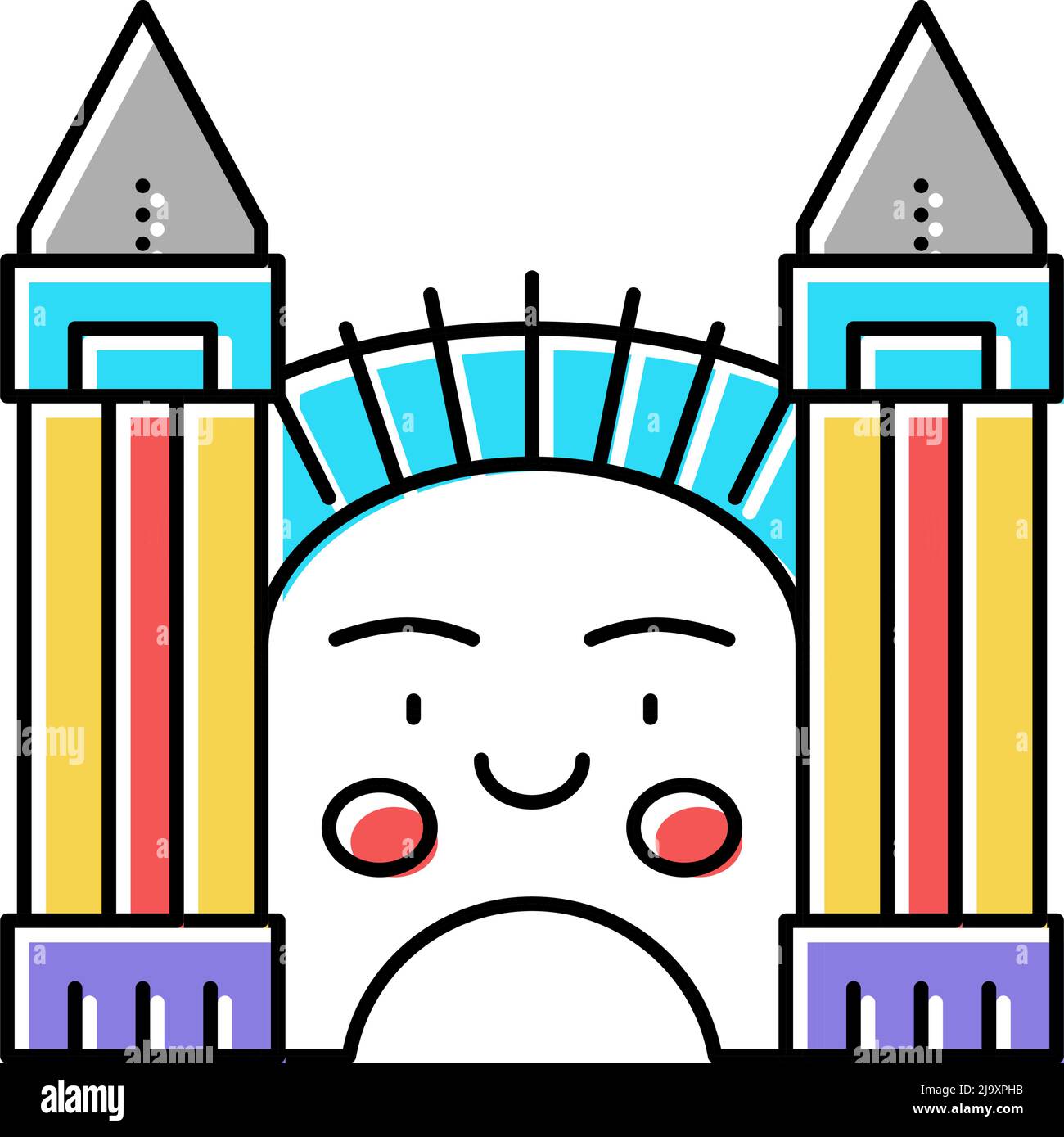 luna park color icon vector illustration Stock Vector Image & Art - Alamy