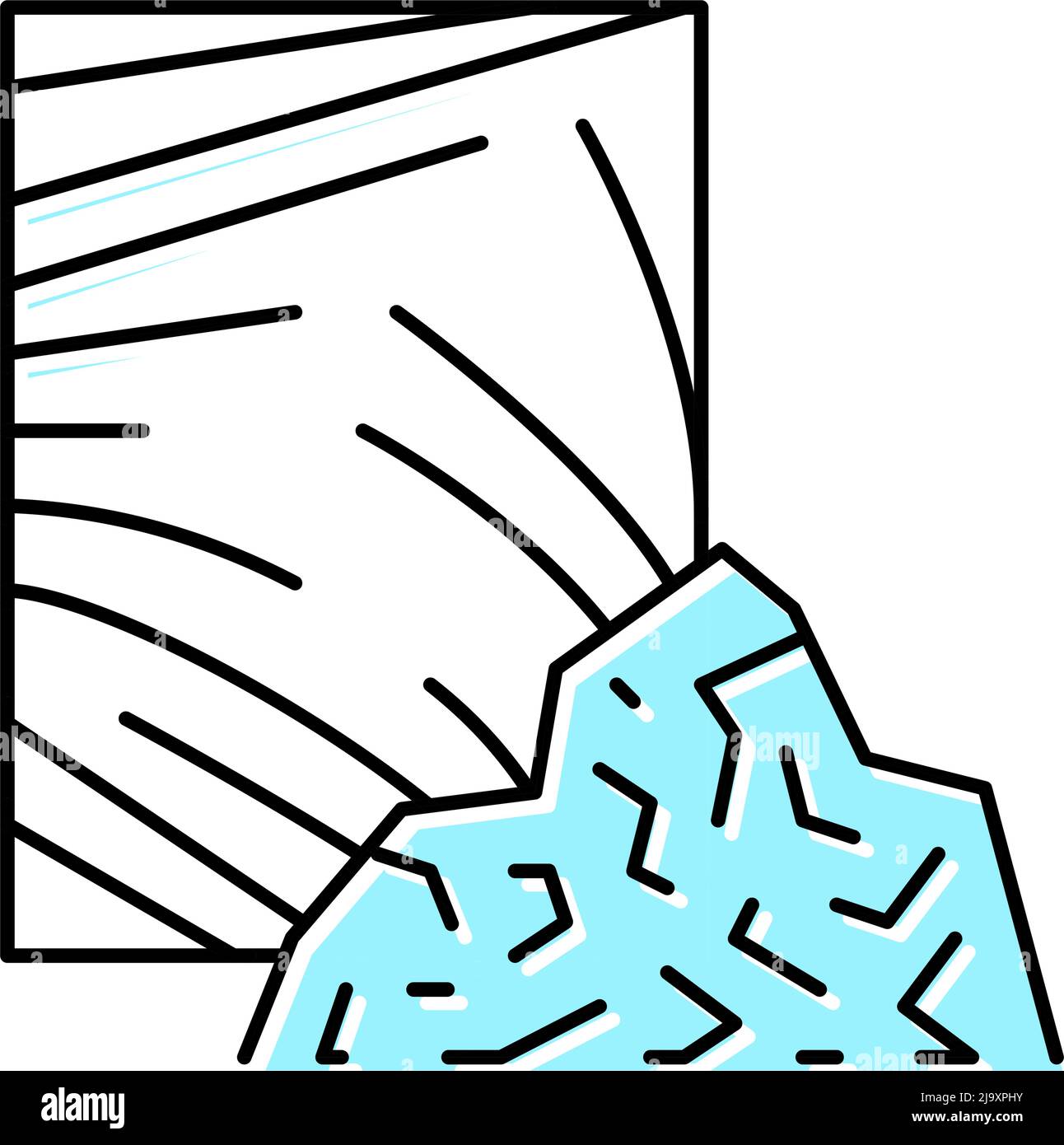 polyethylene plastic color icon vector illustration Stock Vector Image ...