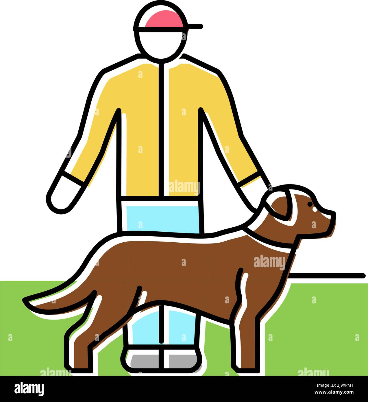 pet sitter color icon vector illustration Stock Vector Image & Art - Alamy