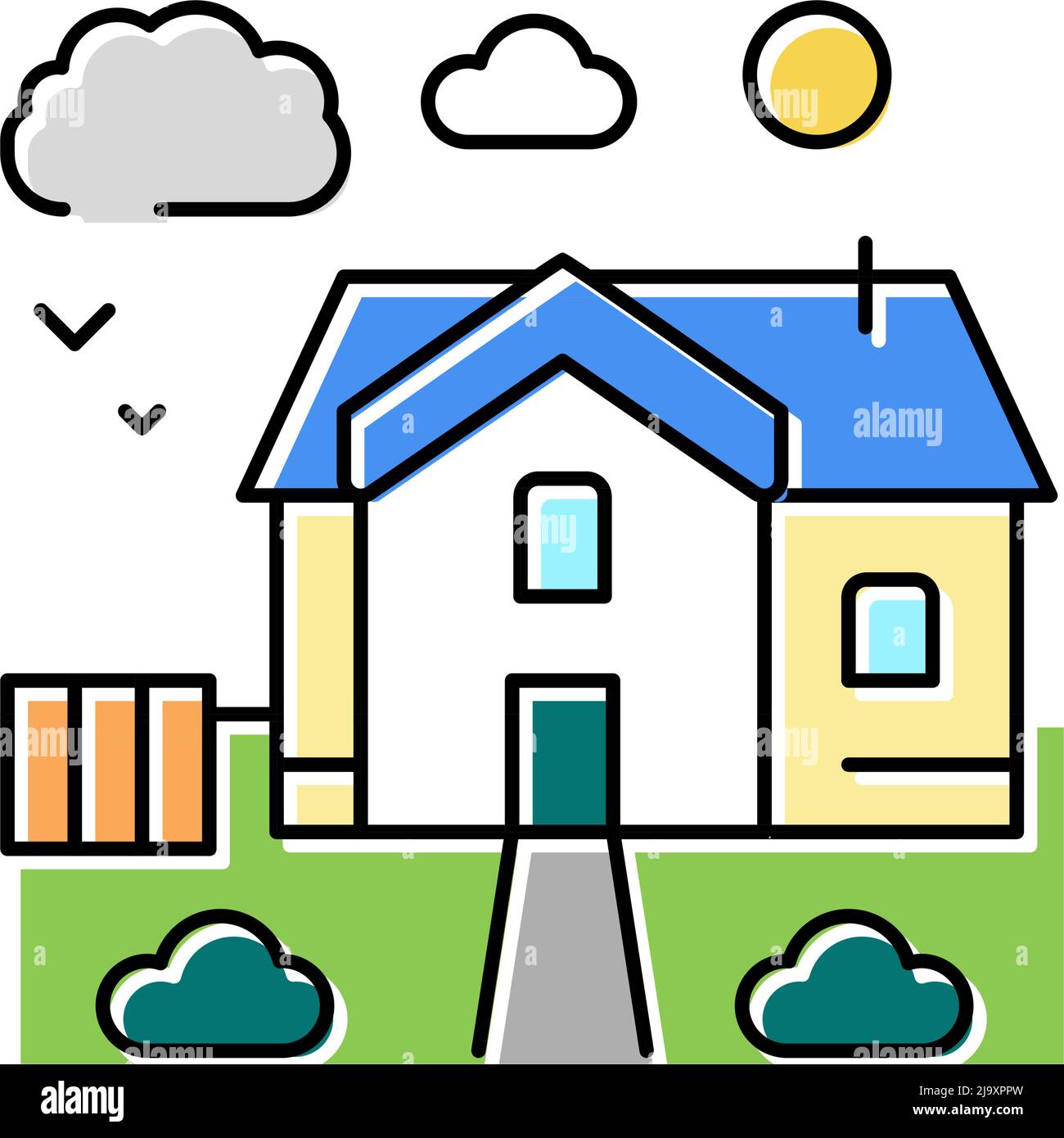 urban area color icon vector illustration Stock Vector Image & Art - Alamy