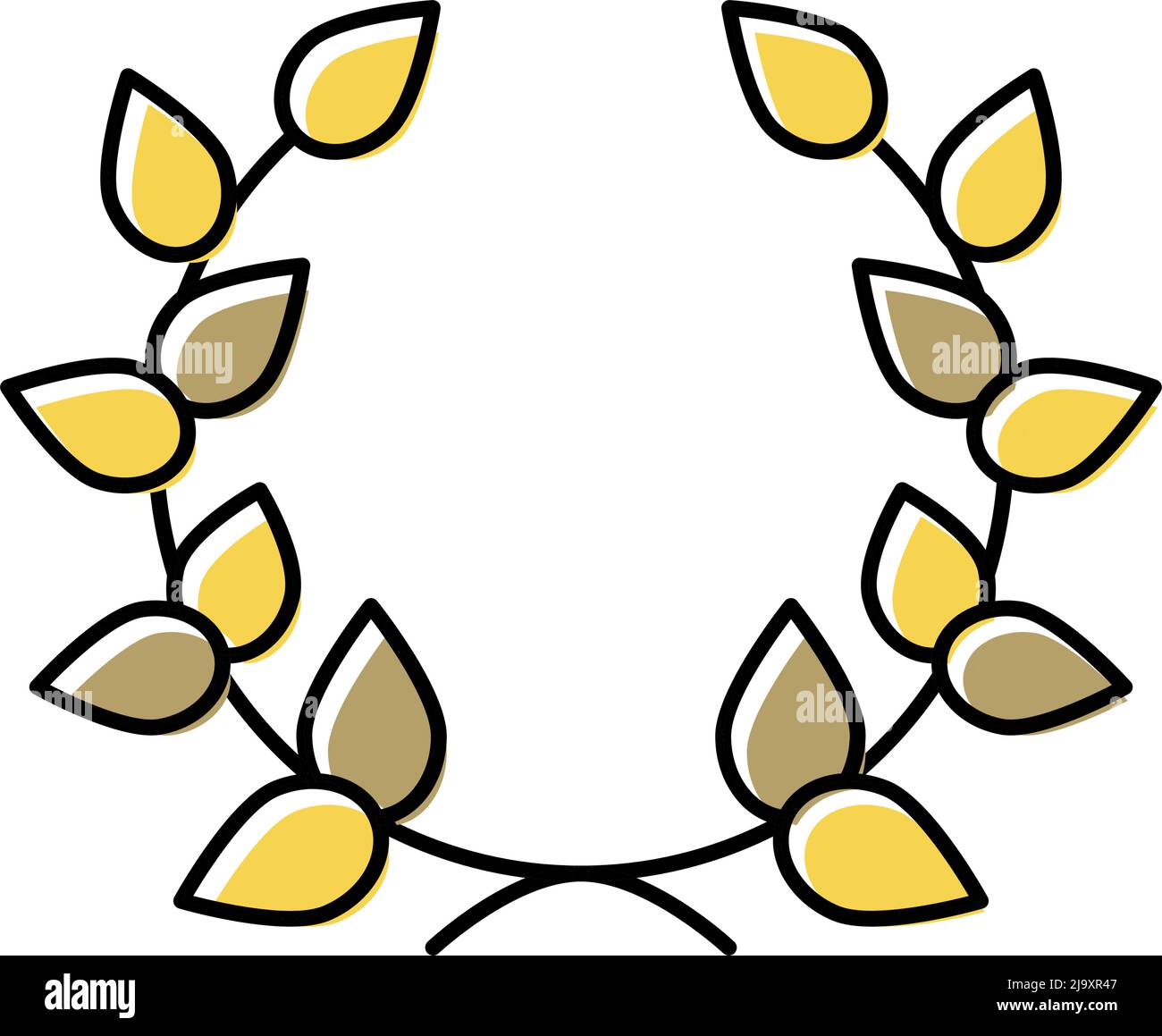 laurel crown color icon vector illustration Stock Vector Image & Art ...