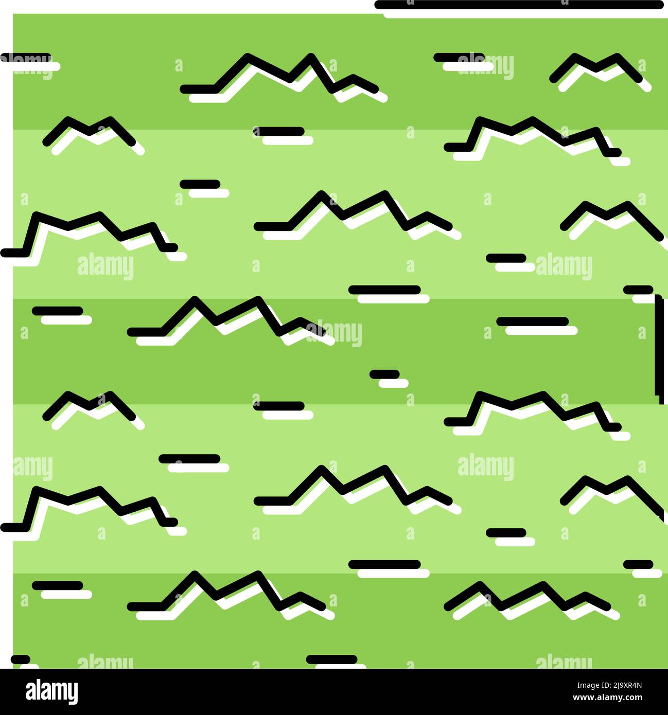 lawn park green grass color icon vector illustration Stock Vector Image ...