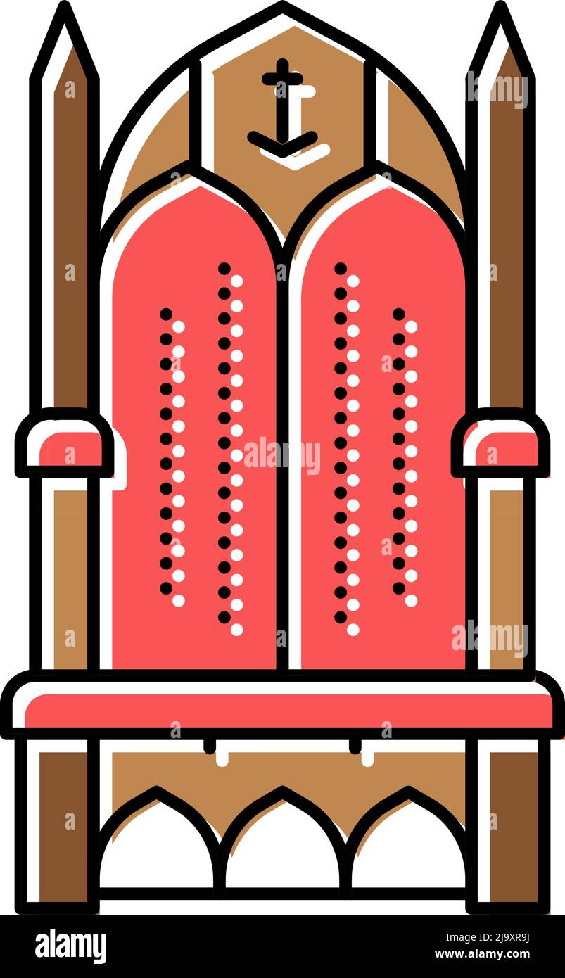 throne king color icon vector illustration Stock Vector Image & Art - Alamy